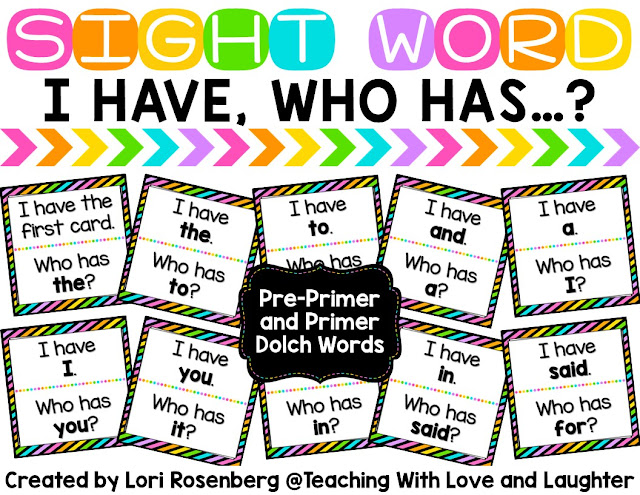 Teaching With Love and Laughter: I Have...Who Has...?