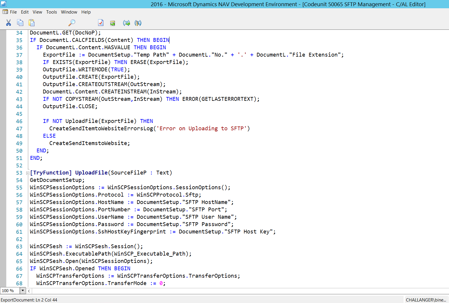 Microsoft Dynamics NAV By Binesh & Shilpa: SFTP Management using WinSCP