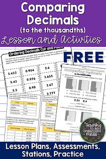 Teaching in an Organized Mess: Comparing Decimals to the Thousandths ...