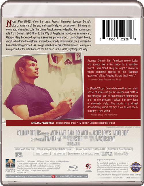 CULTURALMENTE INCORRECTO: "Model Shop": Un mágico cruce entre la ...