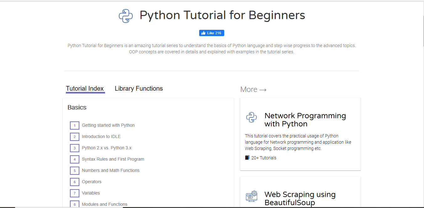 Top 10 Python Learning Website