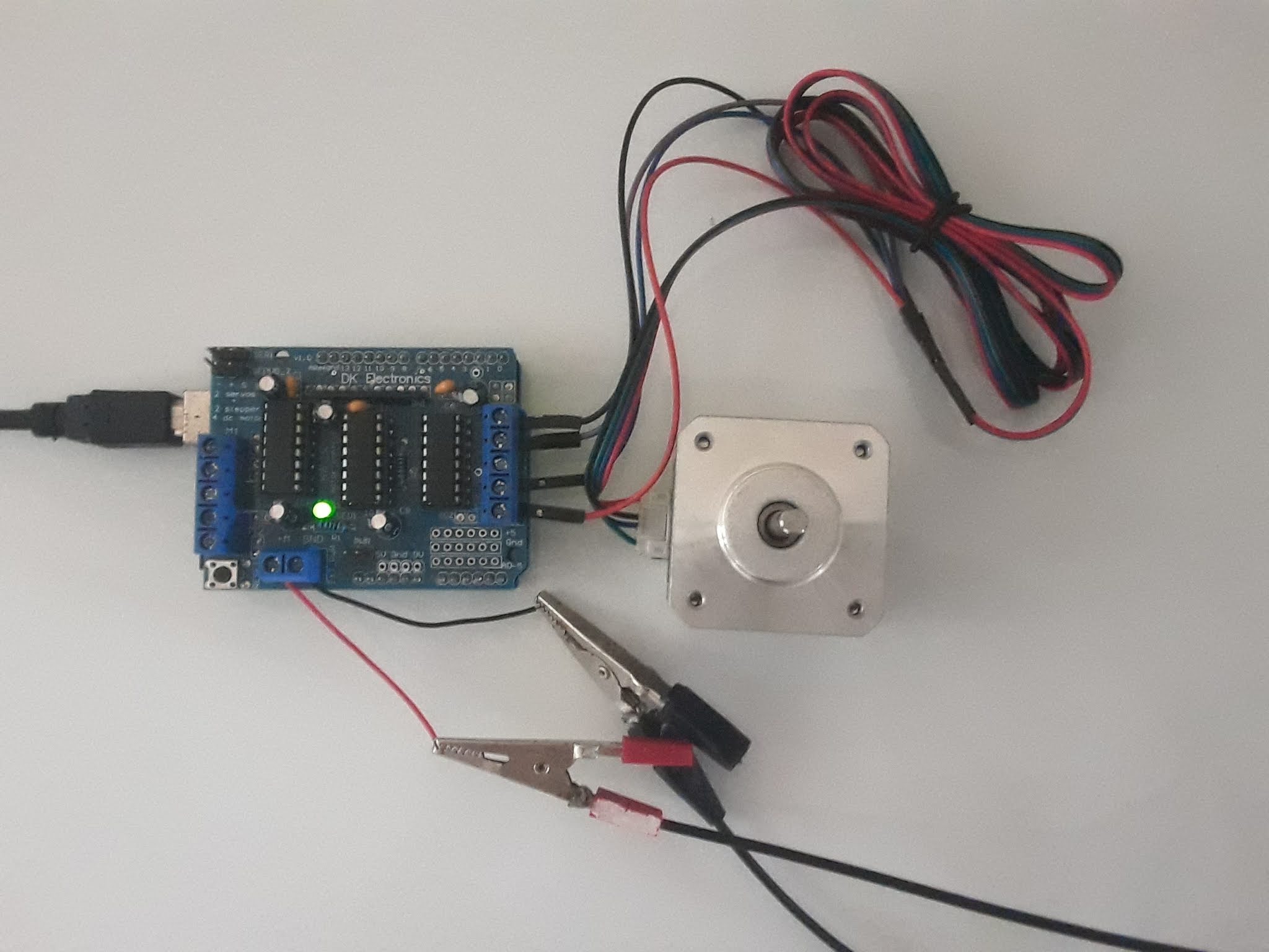 Stepper Motor Control with Motor Shield and Arduino | ee-diary