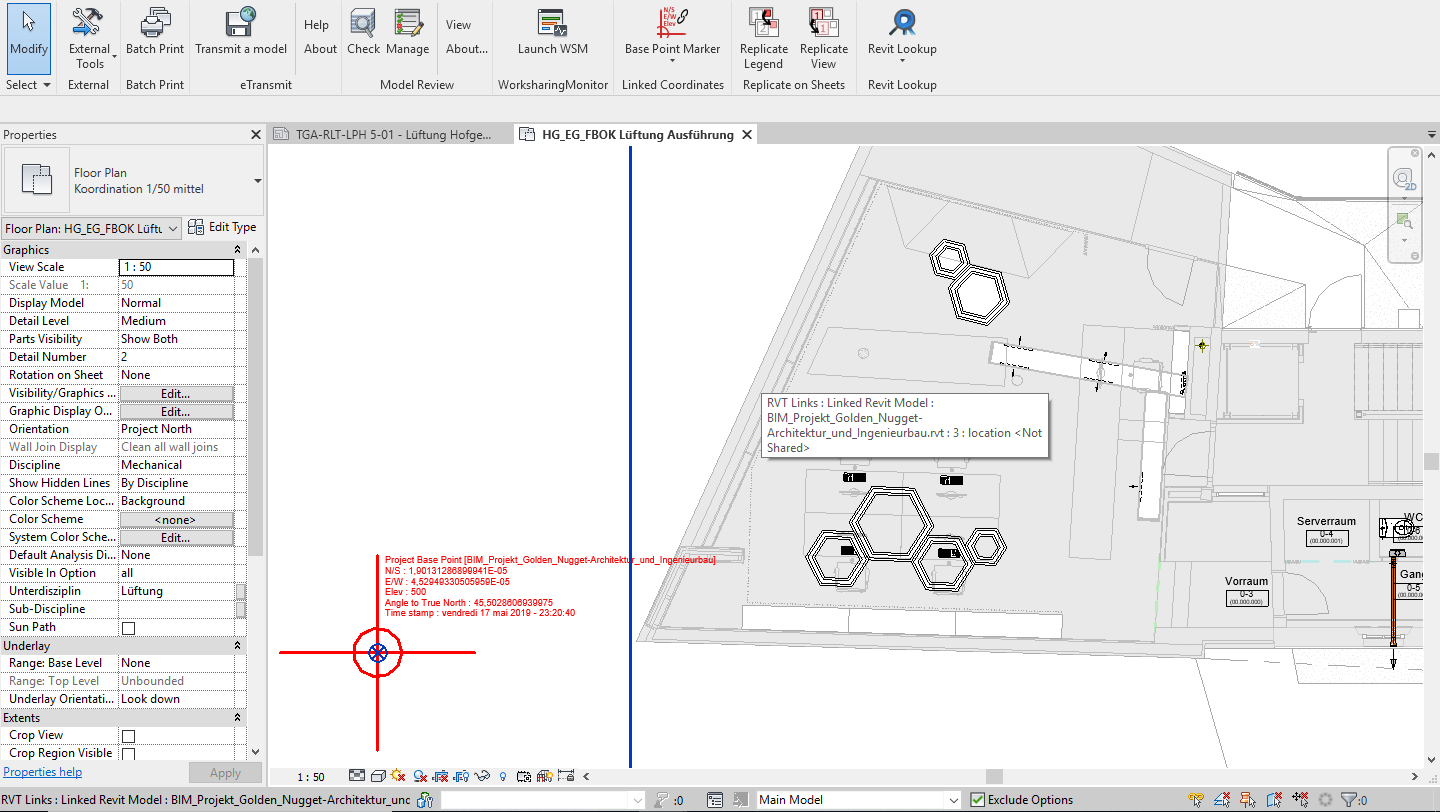 Revit Add-Ons: Free Get Linked Project Base Point and Survey Point