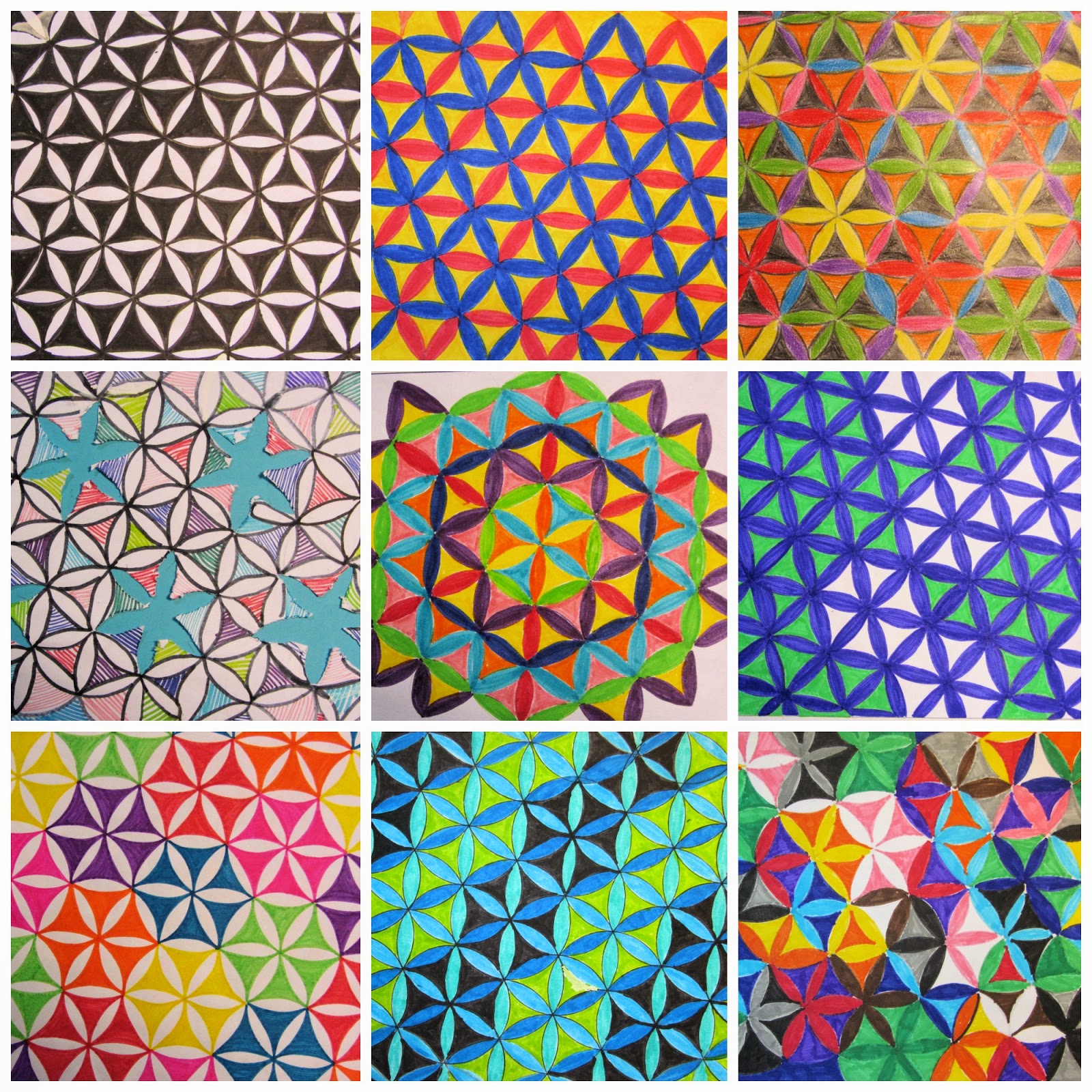 el rincón de senda: PRACTICANDO CON EL COMPÁS