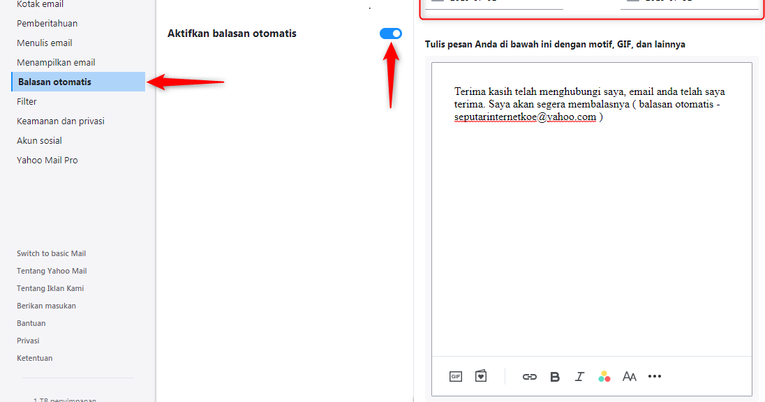 Cara Membalas Email Masuk Secara Otomatis Di Yahoo ~ Cari2-Cara