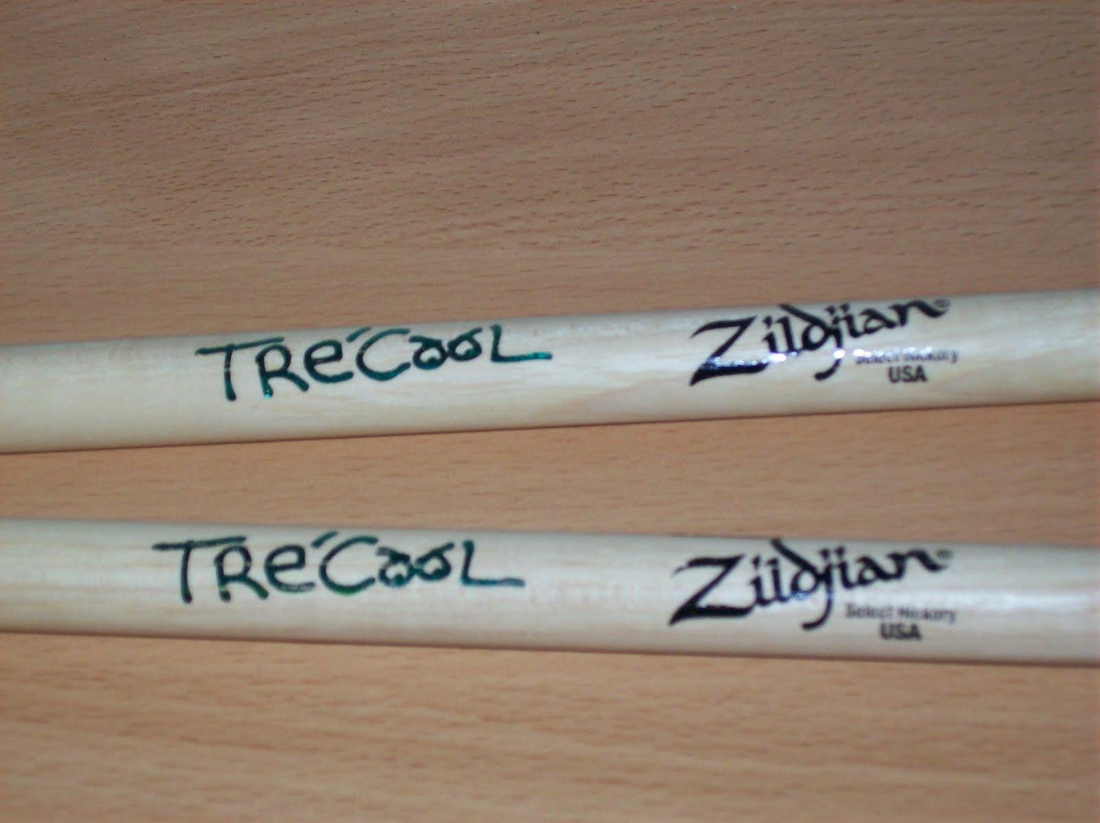 My Green Day Collection: Tre Cool drumsticks