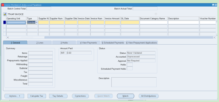 ORACLE MASTERMINDS: Purchase Order Creation with GST