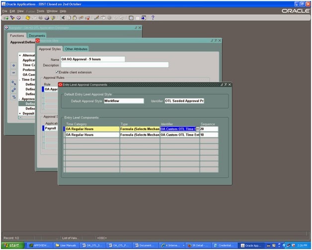 Oracle Self Learning - HRMS: Approval in OTL (Oracle Time and Labor)