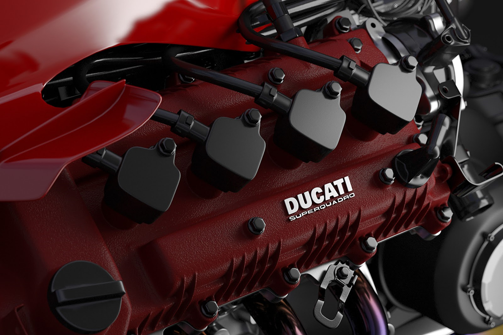 BLACK CAT garage : Ducati V8 superquadro "tregambe"