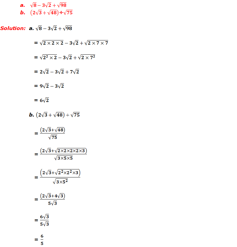 10 Math Problems: Surds