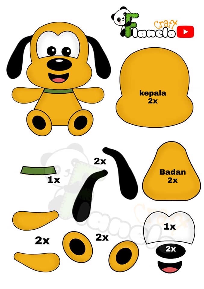 Turma do Mickey Mouse em Feltro DIY Com Molde Grátis para Imprimir ...