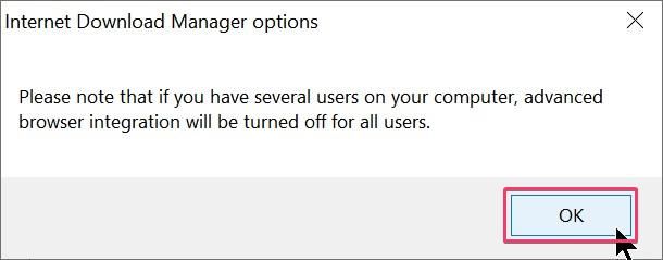 Fix IDM integration module not working in Chrome,Firefox,Edge Web Browser