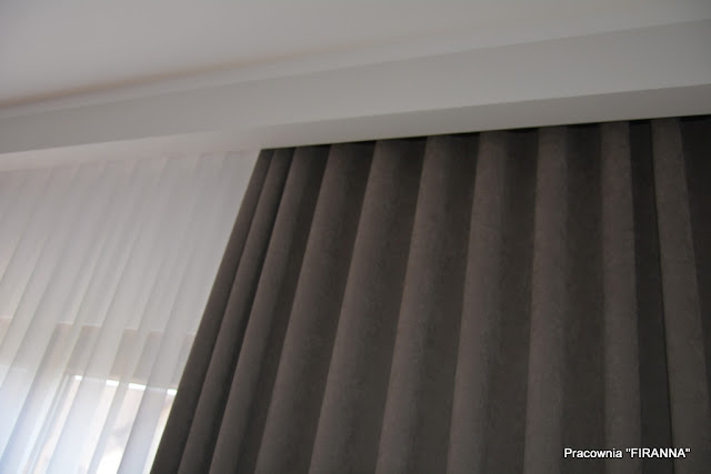 Pracownia Dekoracji Okien "FIRANNA" : Zasłony i firanka na systemie wave