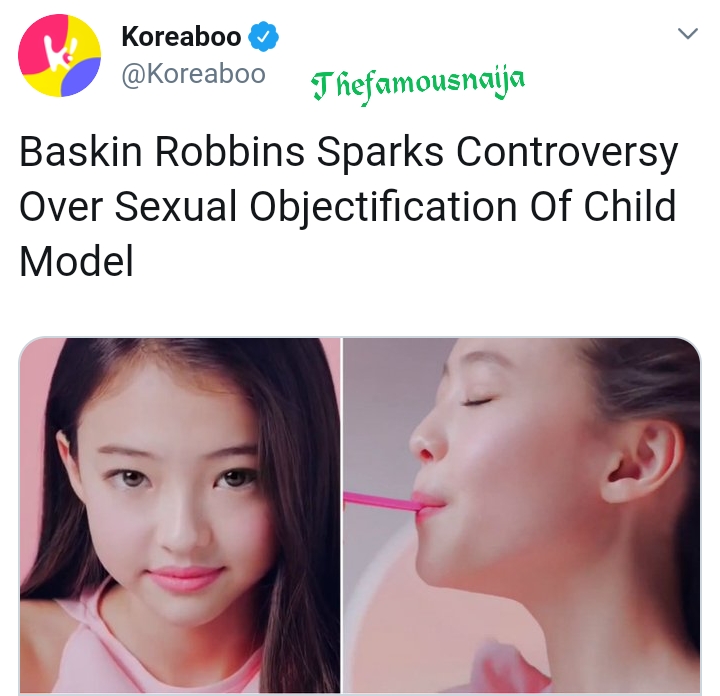 Video 11 Year Old Ella Gross Ice Cream Advert Sparks Outrage In South Korea Thefamousnaija