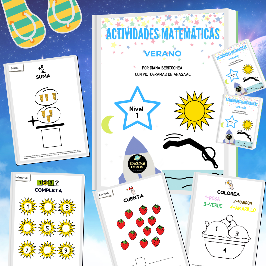 Cuadernillos de matemáticas adaptadas: El verano