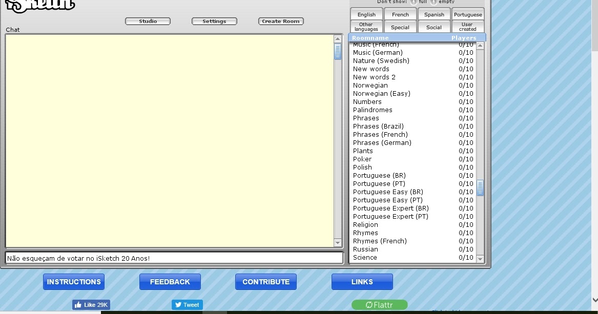 iSketch 20 Anos: Como jogar iSketch nestes dias?