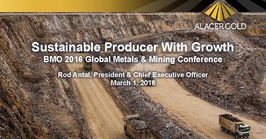 Suncor Energy: Alacer Gold Corp. - ASR.t