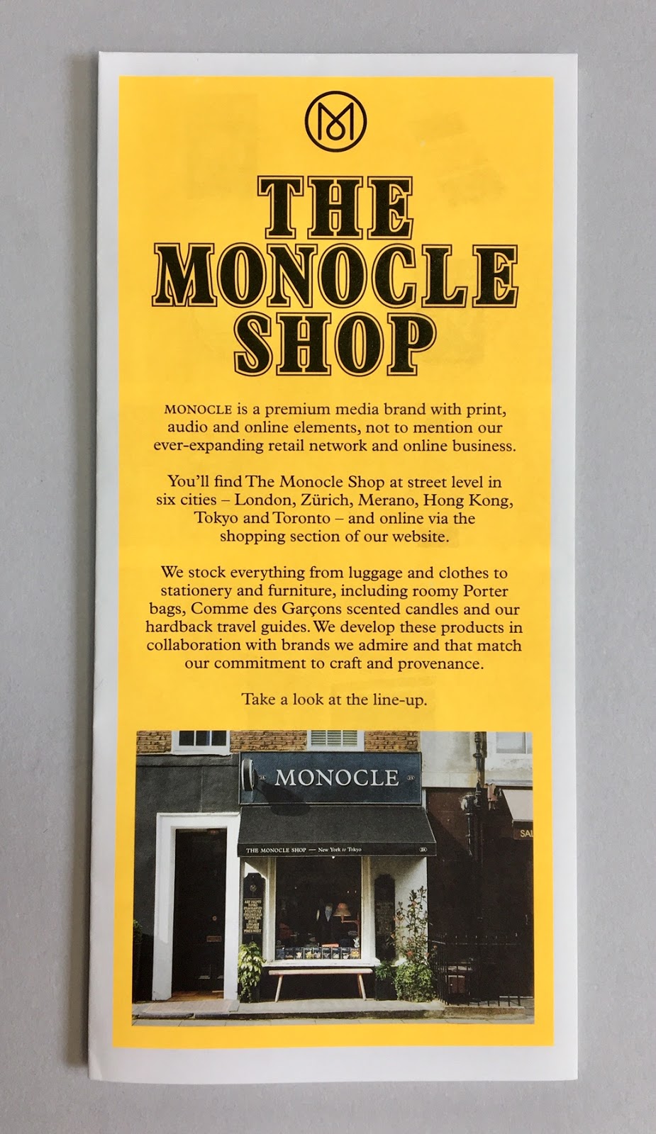 Justin's Amazing World At Fenner Paper: The Monocle Shop