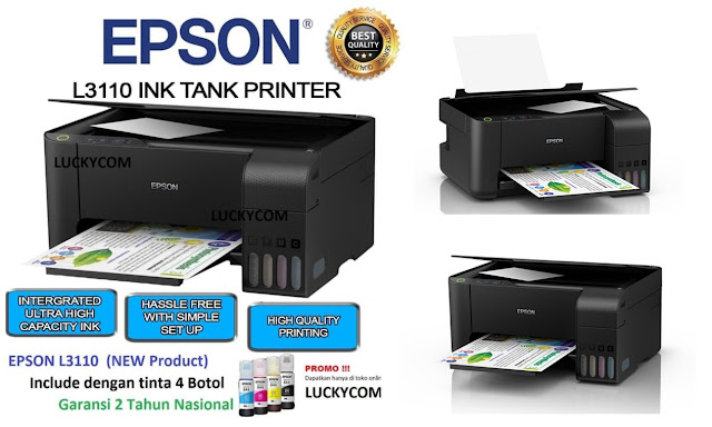 Review Secara Singkat Printer EPSON L3110 beserta garansi