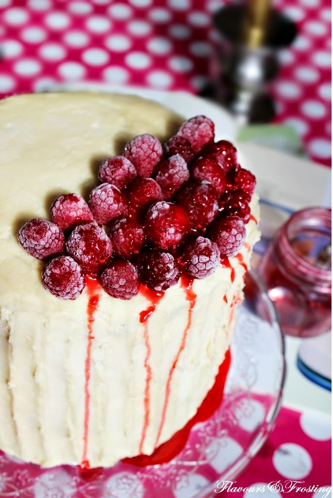 Flavours & Frosting: Raspberry White Chocolate Layer Cake