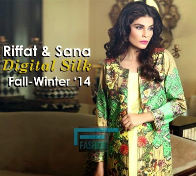 Riffat & Sana Fall/Winter Collection 2014-15 | Sana Salman Karandi Silk ...