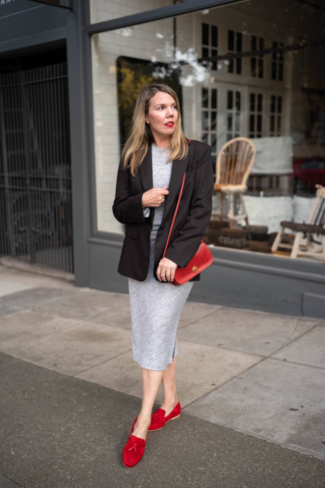 What to wear with red shoes - Cheryl Shops