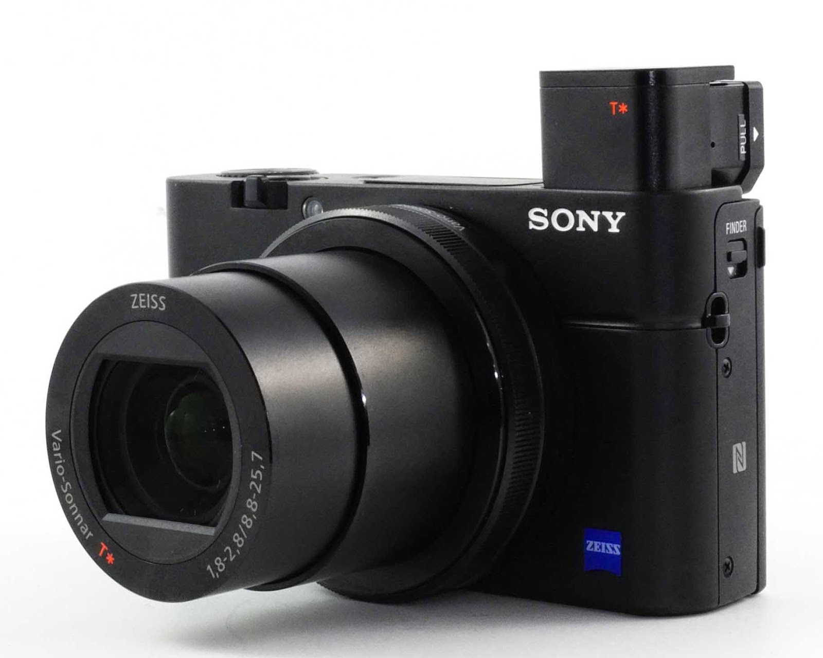 The sensor is the 1" size and it packs 20 megapixels on there. The LCD ...