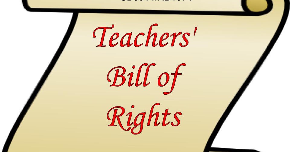 TN Teacher Voice Blog: Teachers' Bill of Rights