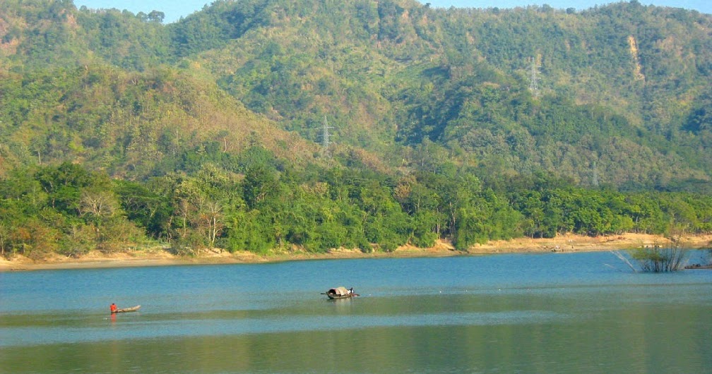 Kaptai Lake -The combination of mountains, waterfalls, water and greenery.