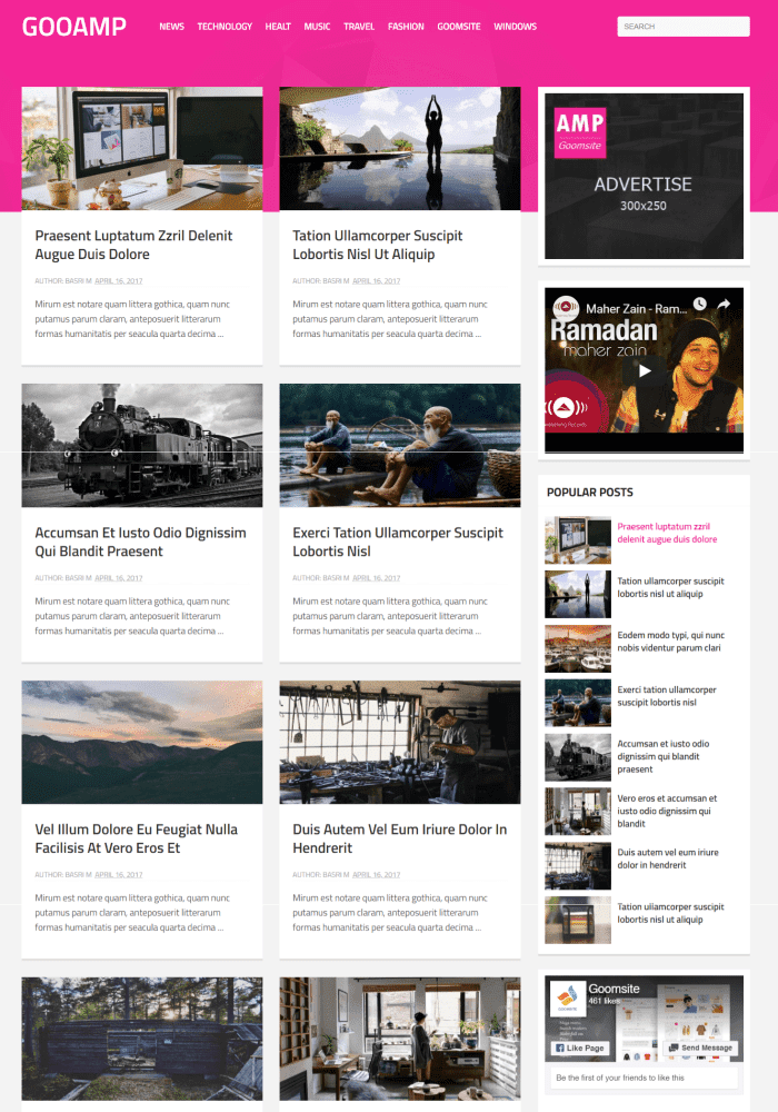 AMP Blogger Templates in 2021 Free Download | Blogger AMP Themes