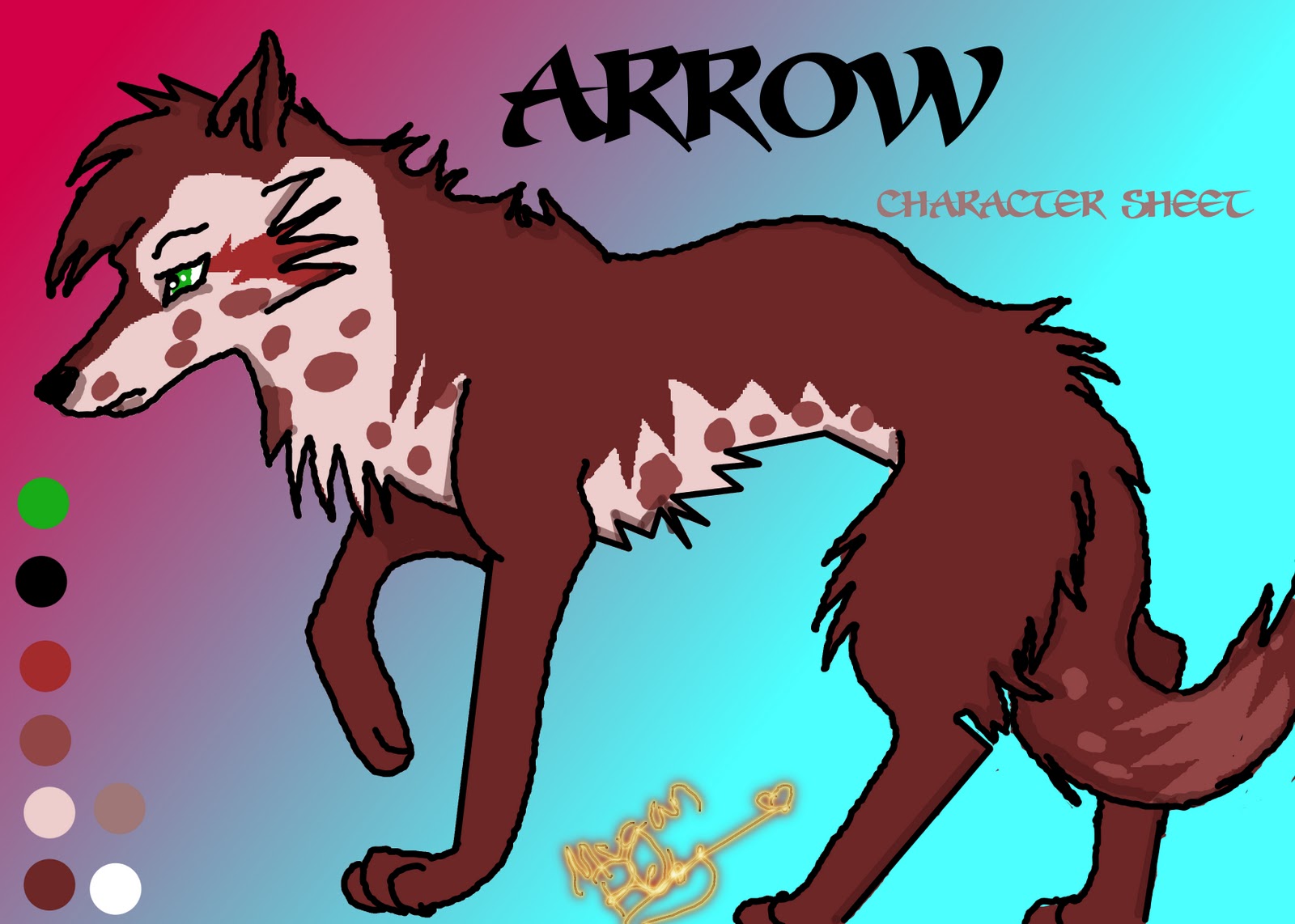 Jet Wolf Art Arrow Character Sheet jet-wolf-art-arrow-character-sheet