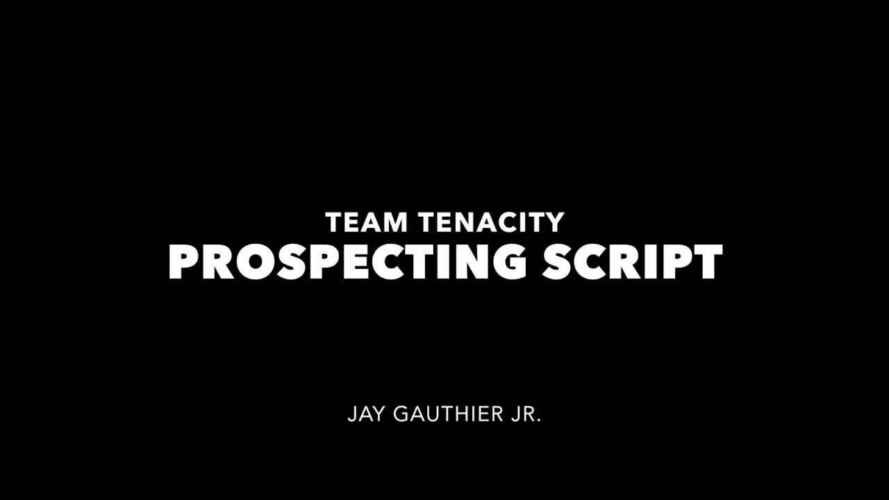 Money Making Tips, And Tutorials!: *** Prospecting Script (The exact ...