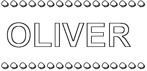 Blog de Biologia: Coloring Page First Name Oliver