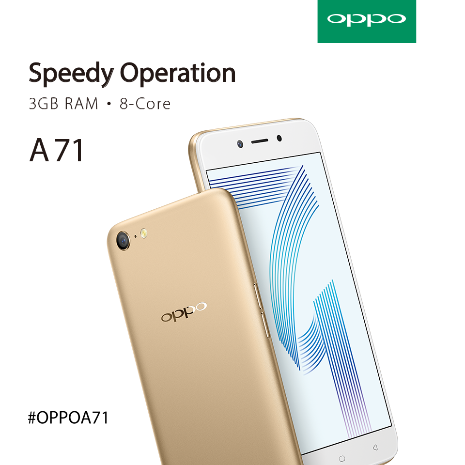 OPPO推出 A71 手机，售价只需858令吉