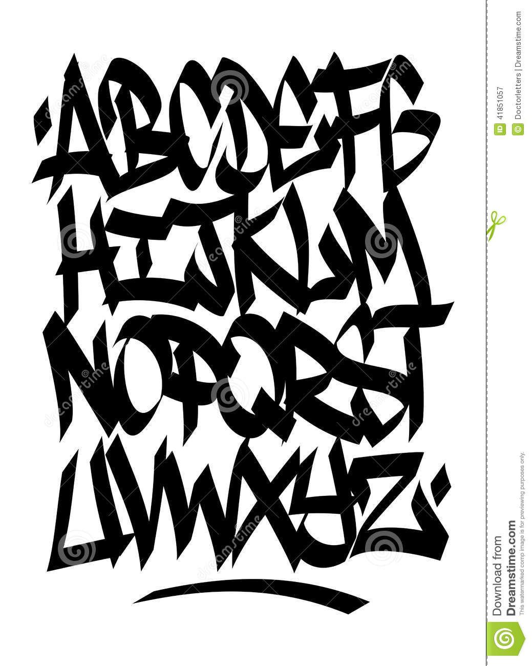 Graffiti Letters Generator - Letter Format