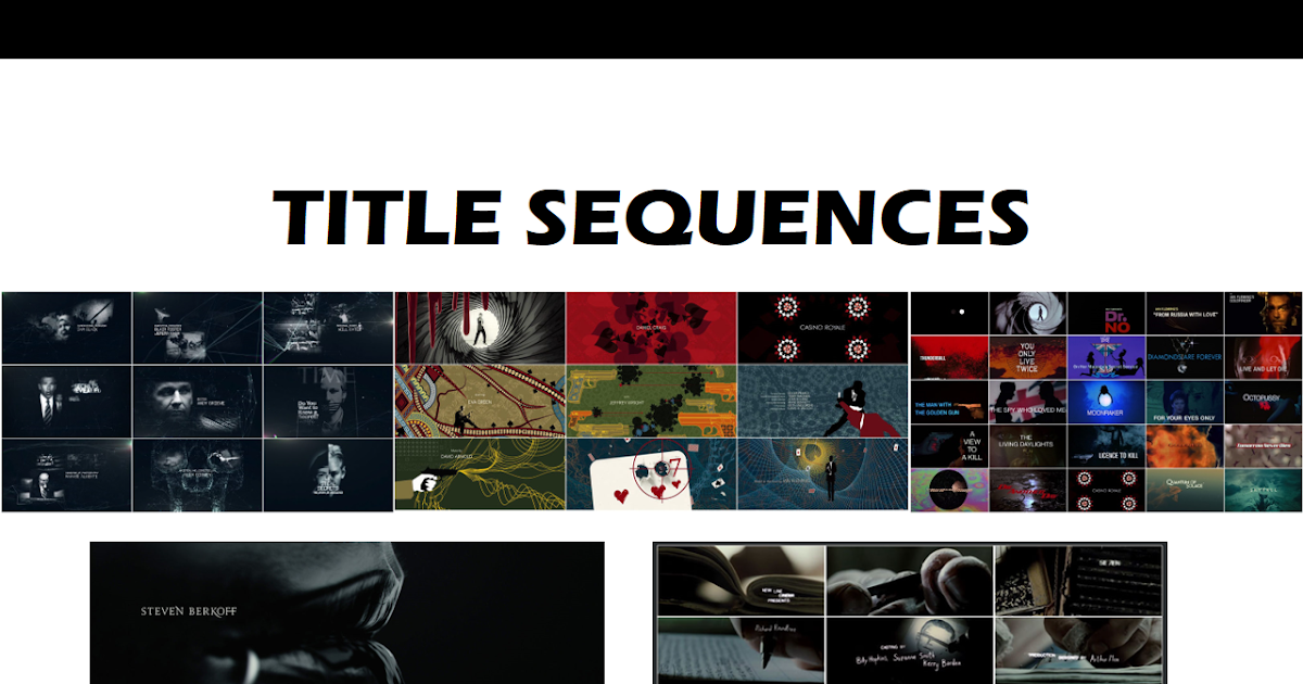 616 Deana Kent: Importance of Title Sequences + analysis of Se7en Titles