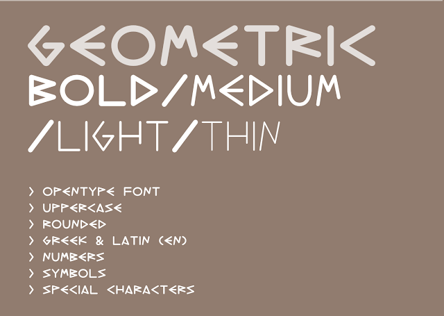 PVF Solon #Free #Rounded #Geometric #Greek #Opentype #Font