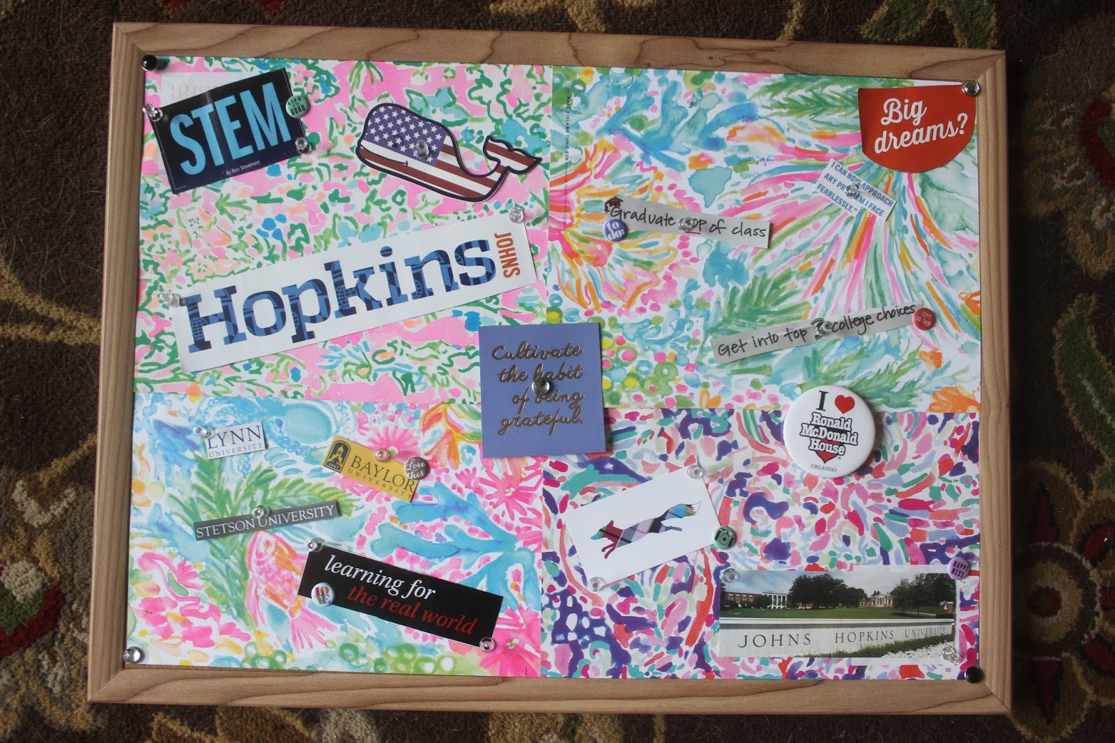 Prep By Sophia: DIY Inspirational & Goal Board