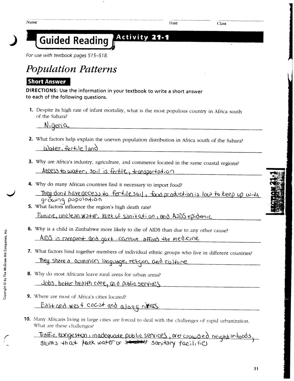 Mr. E's World Geography Page: World Geography - Chapter 21 - The ...
