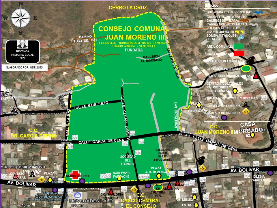 MAPA "CARTOGRAFÍA SOCIAL" CONSEJO COMUNAL JUAN MORENO III - EL CONSEJO ...