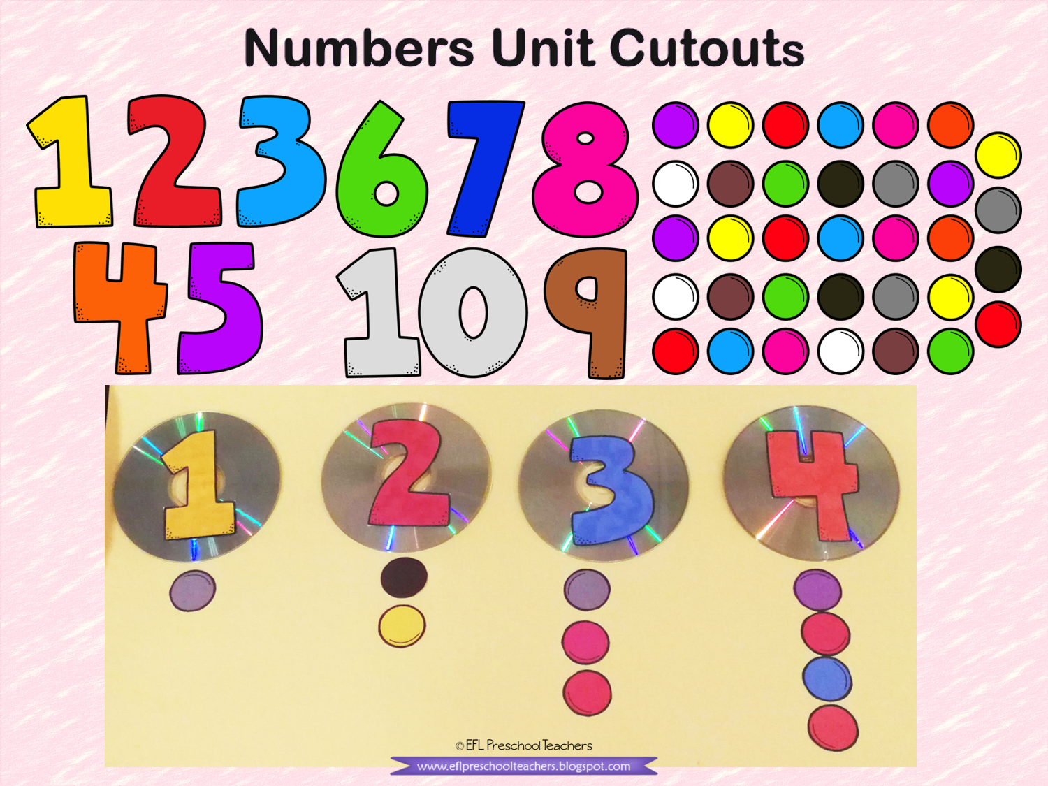 ESL/EFL Preschool Teachers: Numbers Theme Cutouts and Games for ...