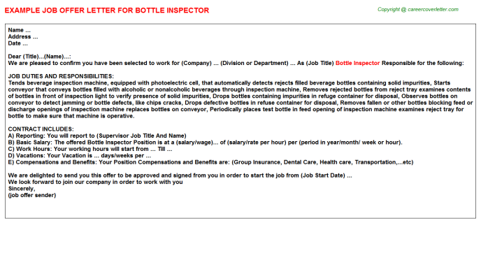 Temp To Perm Offer Letter Template ~ Resume Letter