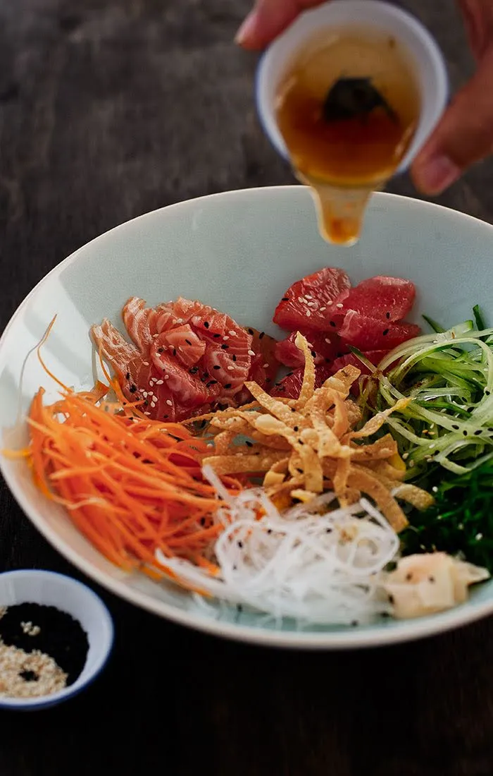 Yee Sang | Prosperity Toss Salad - Lisa's Lemony Kitchen