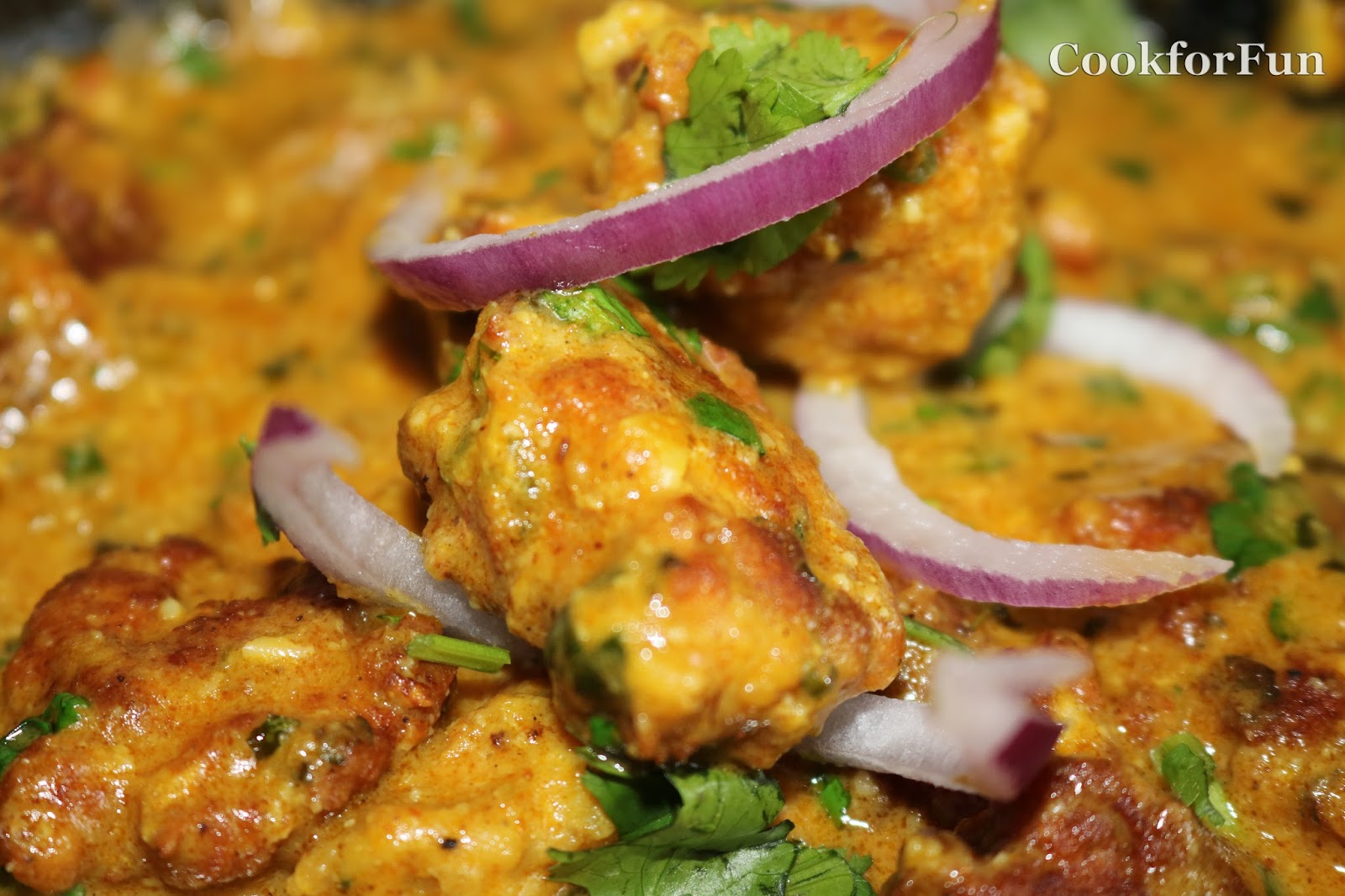 Cook for Fun: Moist Mini Chicken Kofta in Cashewnut Curry