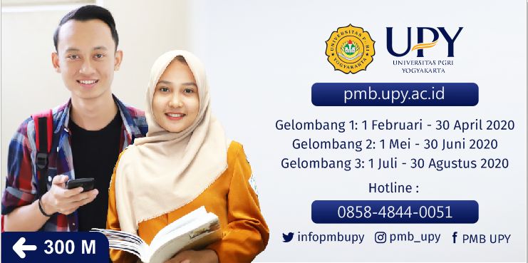 Penerimaan Mahasiswa Baru Universitas PGRI Yogyakarta (UPY) Gelombang 3 ...