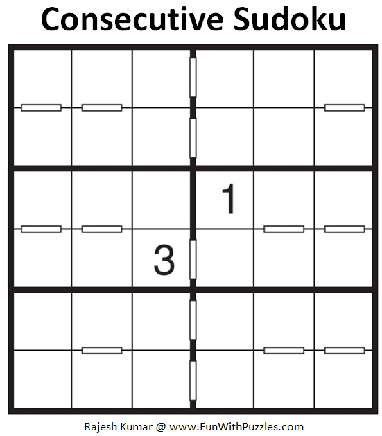 Consecutive Sudoku Puzzles (Mini Sudoku Series #103, #104)
