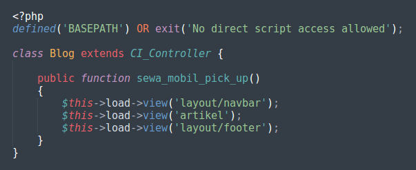 Membuat URL SEO Friendly dengan PHP: Codeigniter Framework