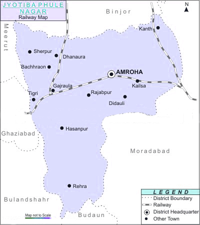 Rail-Map-india: jyotibaphulenagar-railway-map