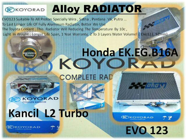 HYBRID POWER: KOYORAD radiator aluminium
