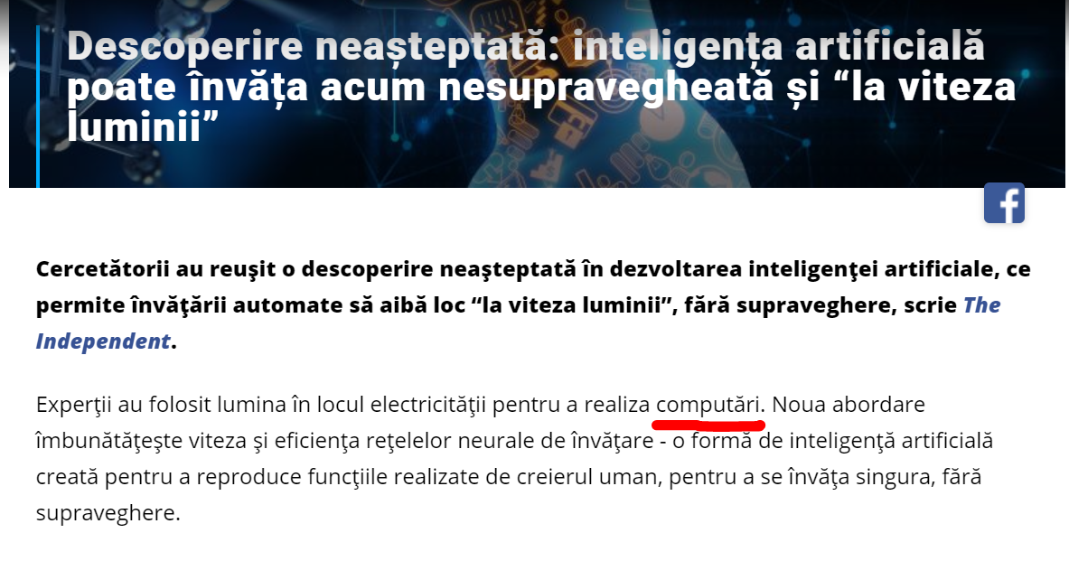 Puțină gramatică: computare